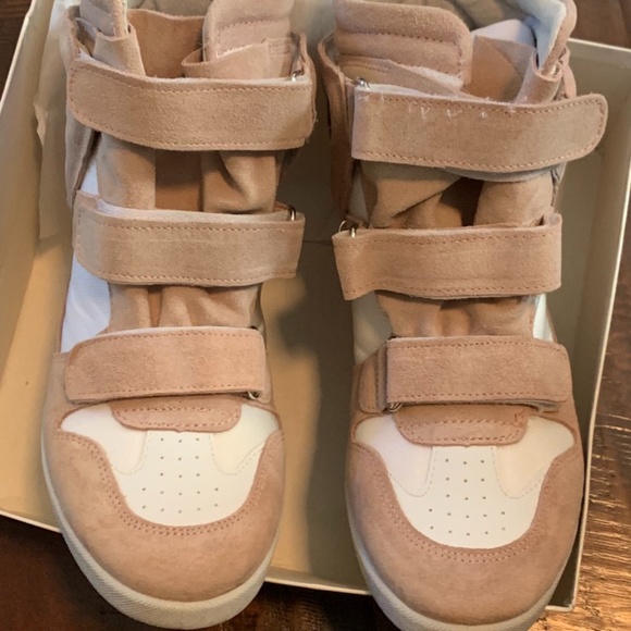 Modern Vice | Shoes | Modern Vice Capri Sneaker Blush White High Top ...